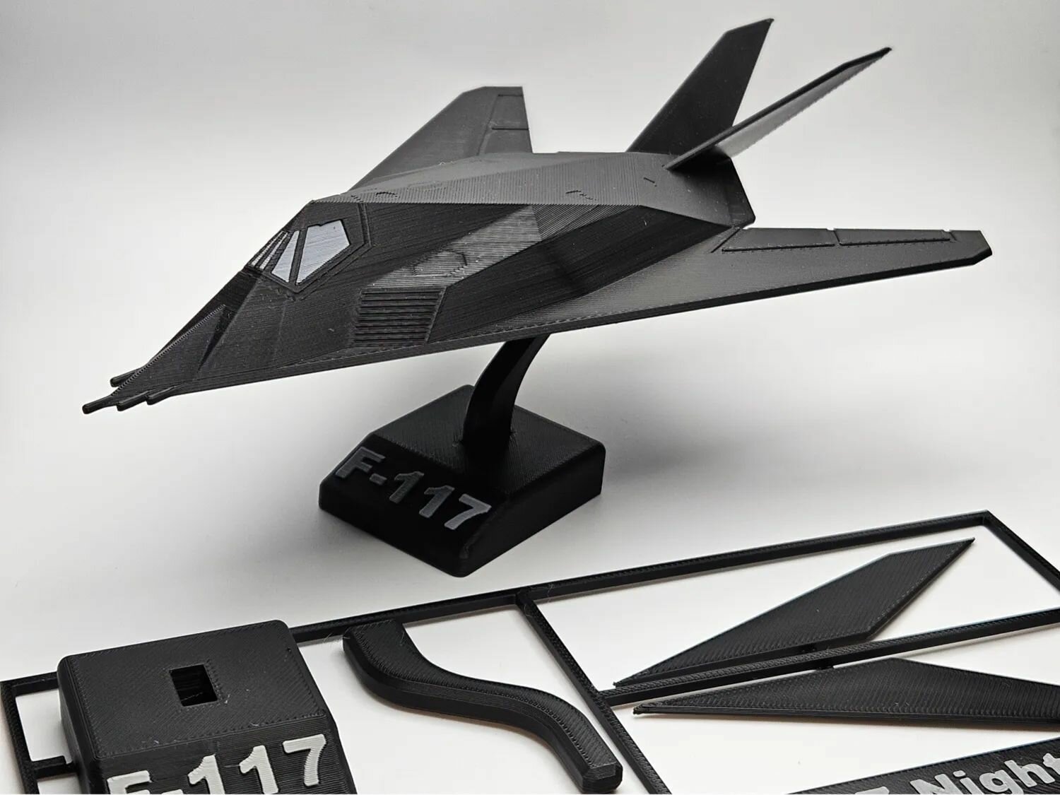Самолёт F-117 сборная модель карточка