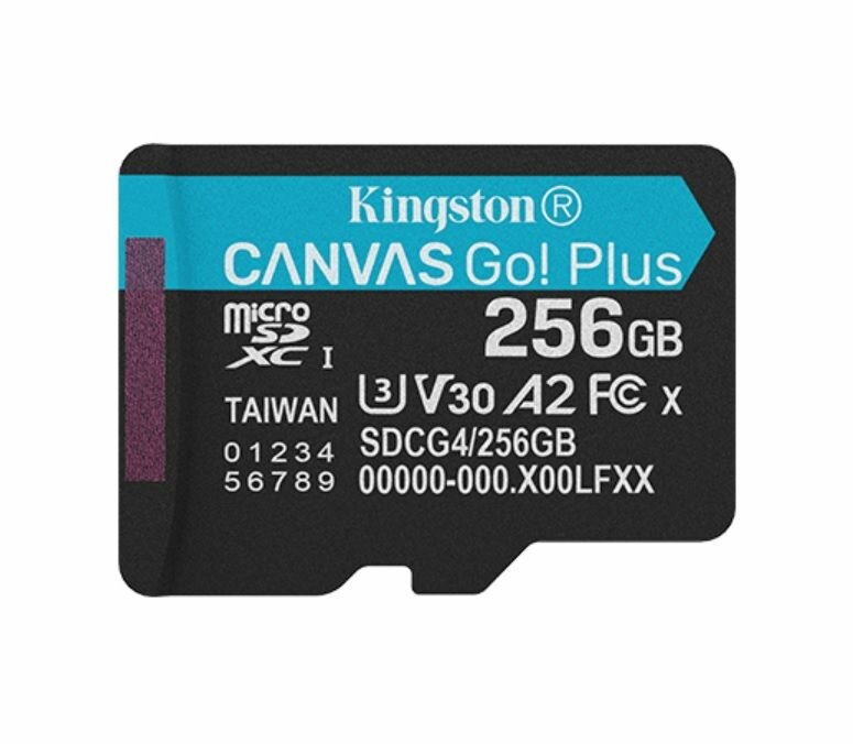 Карта памяти Go! Plus microSDXC 256 ГБ / SDCG4/256GBSP / A2 V30 U3 / 200 МБ/с / для 4K видео