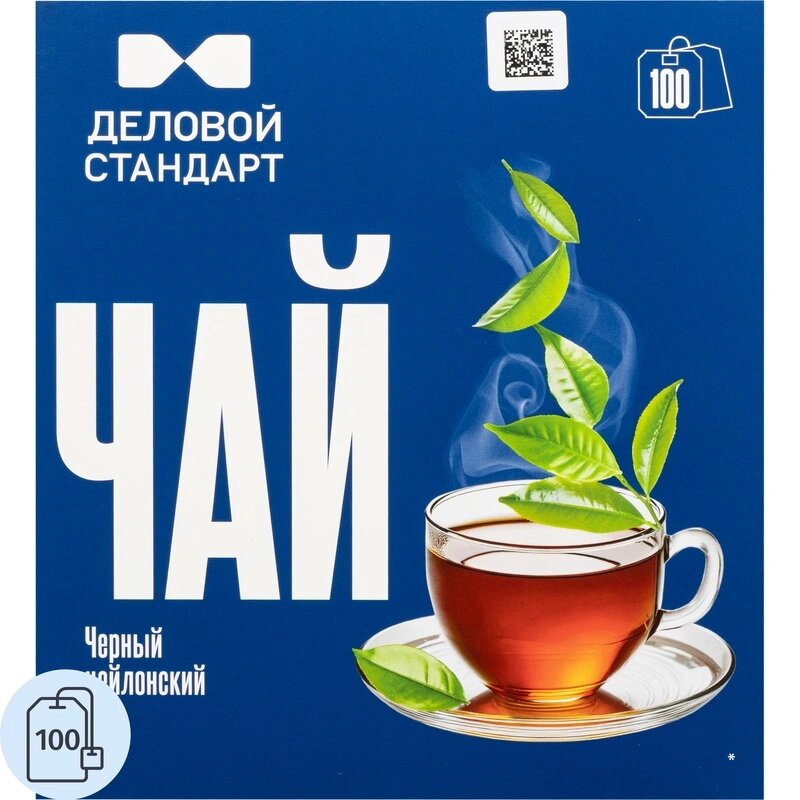Чай Деловой Стандарт черный цейлонский 2гх100пак
