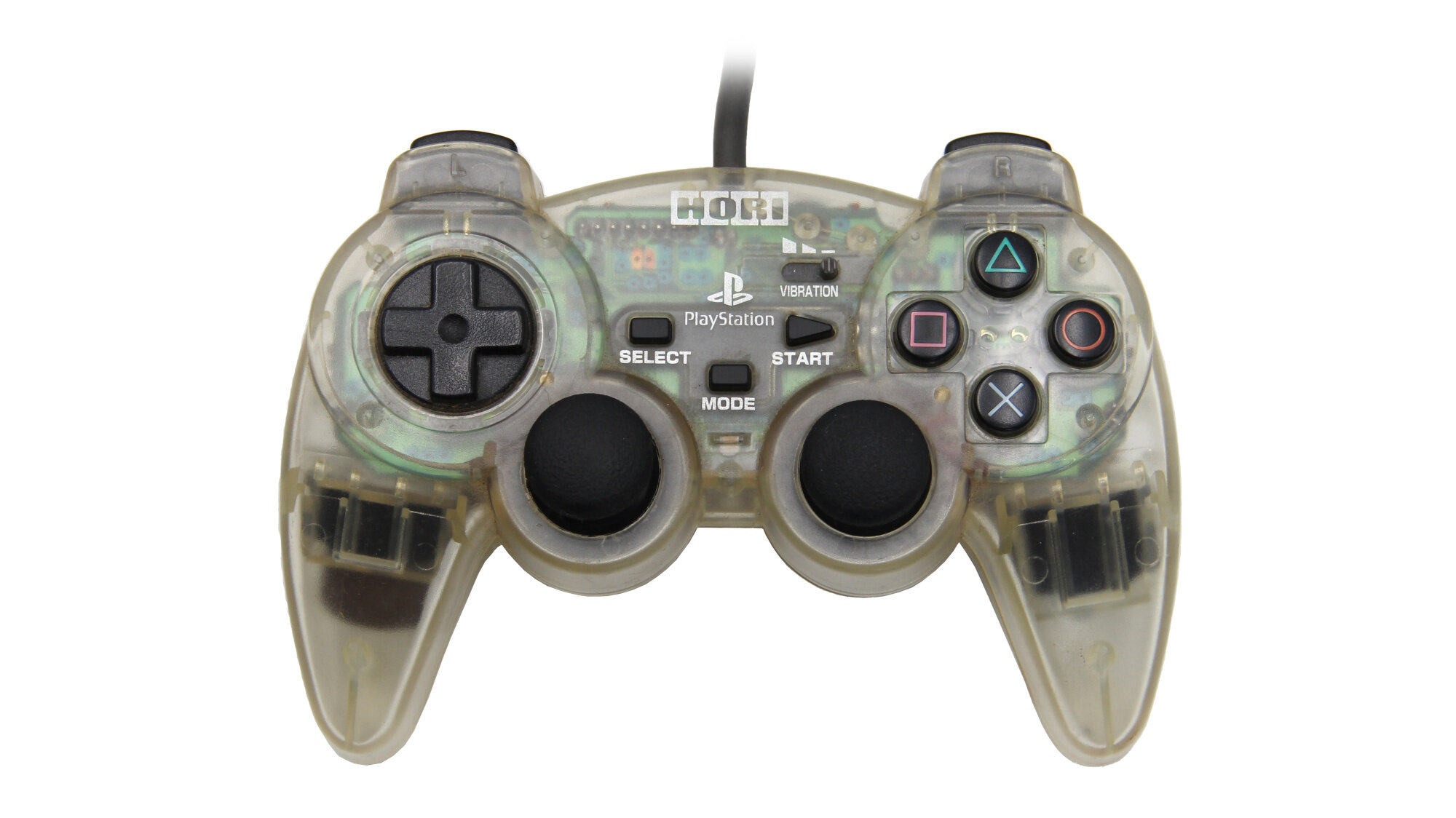 Геймпад проводной Hori Analog Sindou Pad для PS2 прозрачный