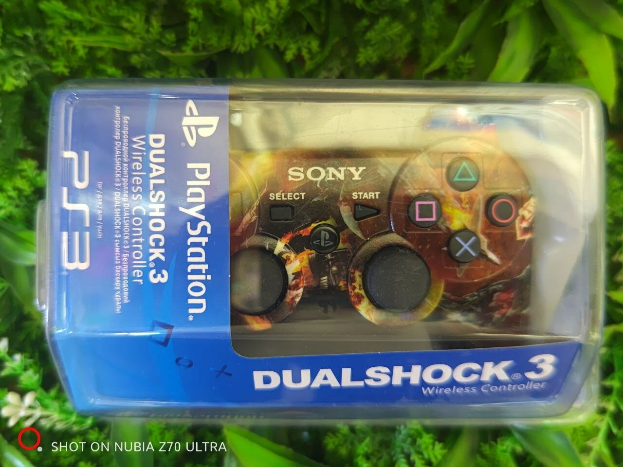 Геймпад для консоли Sony Playstation 3 Dualshock 3 в расцветке "Взрыв"