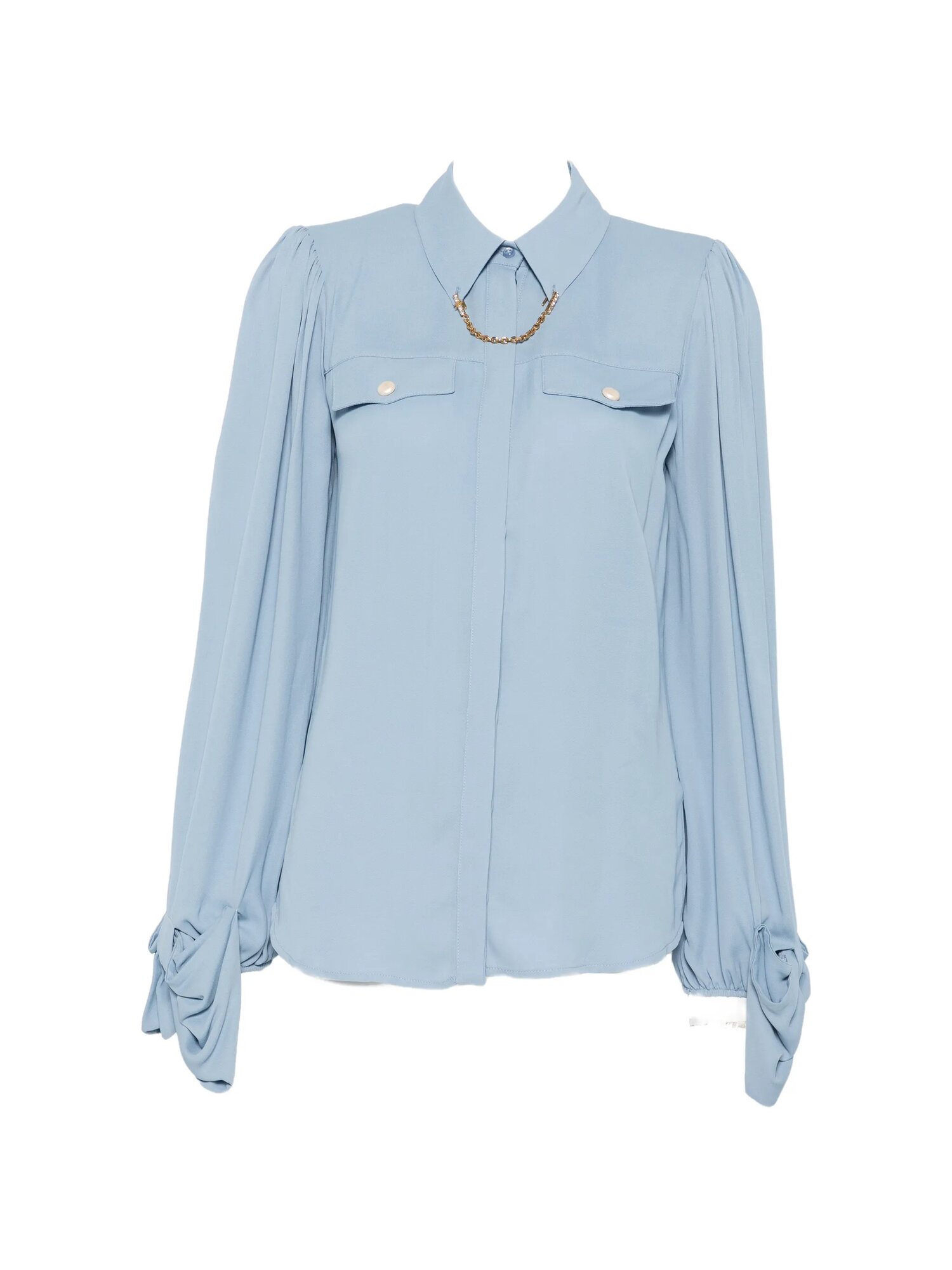 Блуза Chain-detail long-sleeve blouse