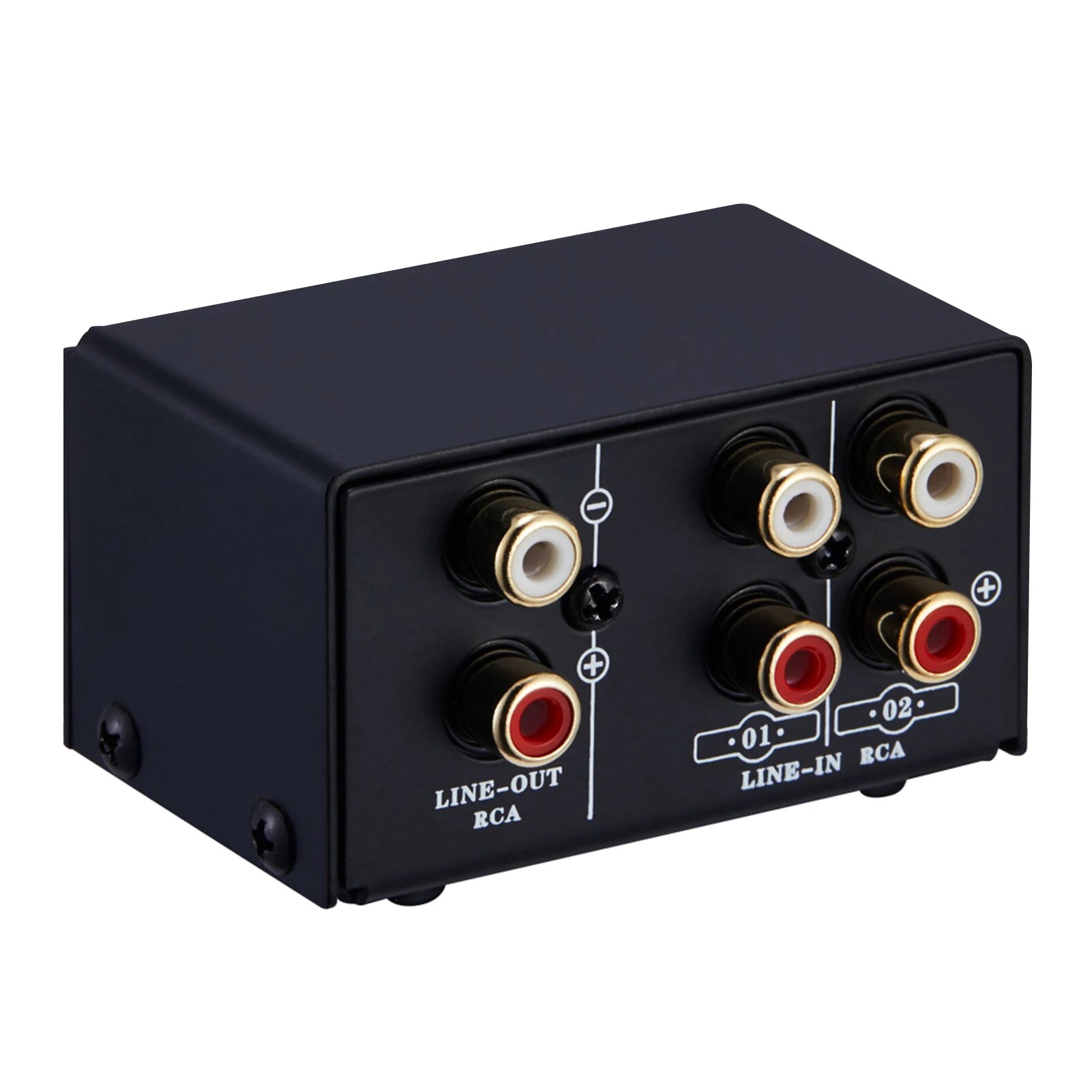 LYNEPAUAIO Аудиопереключатель RCA 2 в 1 RCA jack