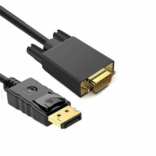 Кабель соединительный , разъмы DisplayPort - VGA, длина 1 м, цвет- черный