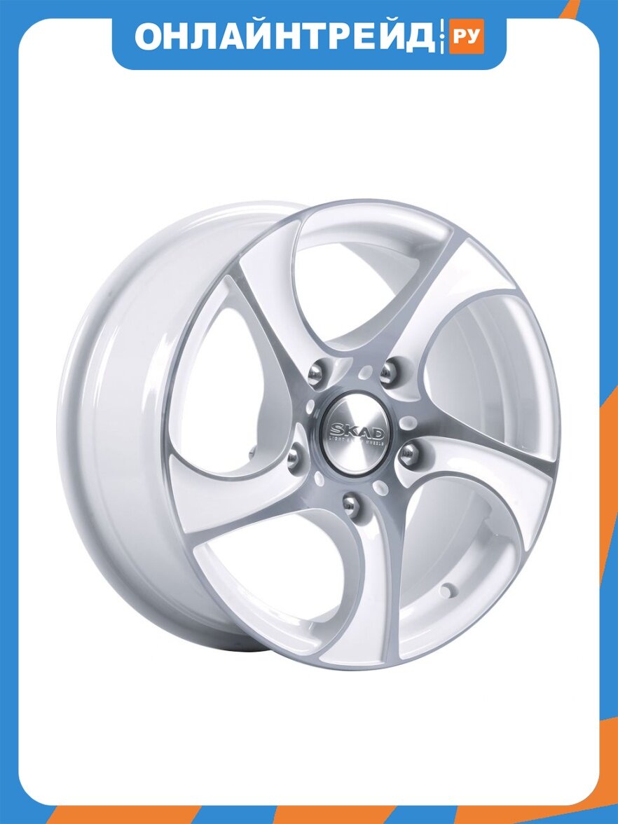 Диск Skad Вихрь 7x16/5x139.7 D98.5 ET40 алмаз белый
