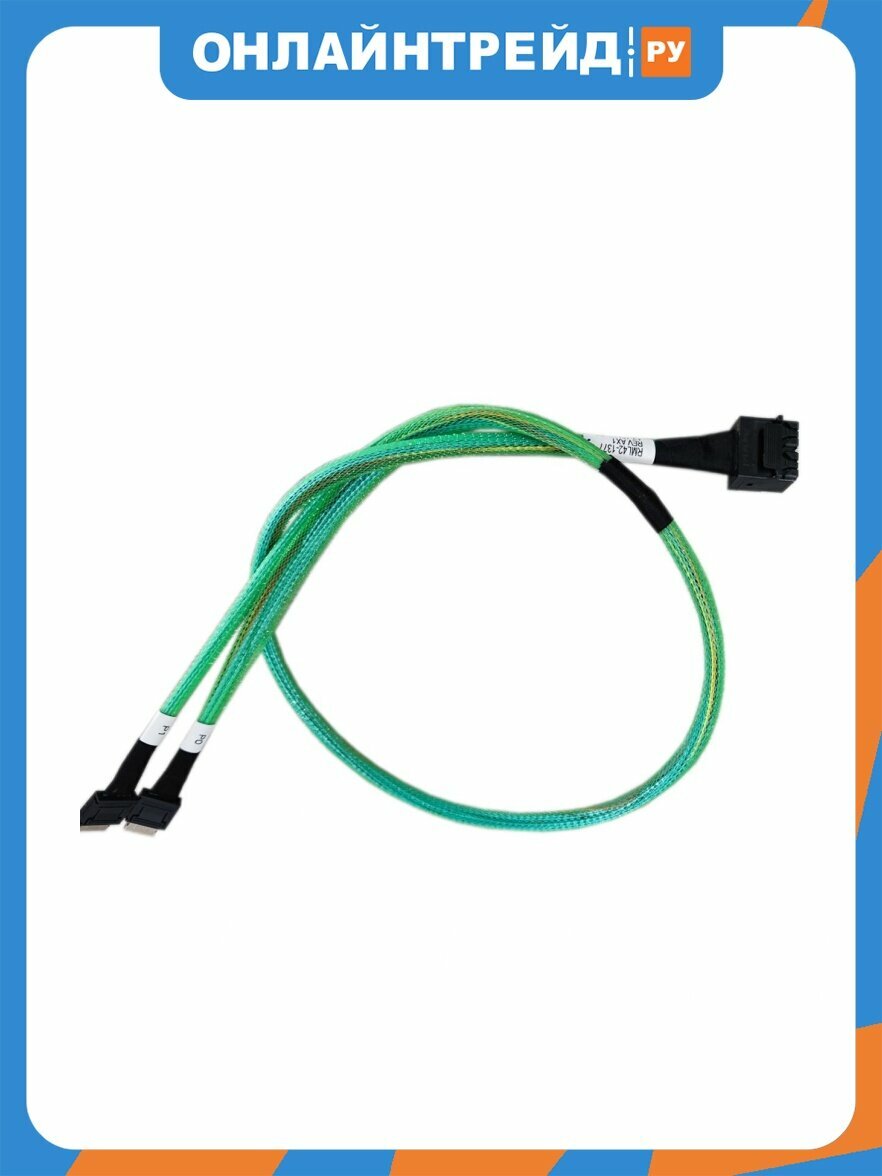 Кабель Amphenol RML42-1377 2х HD MiniSAS (SFF8643) - 2х OCuLink (SFF8611) 90см.