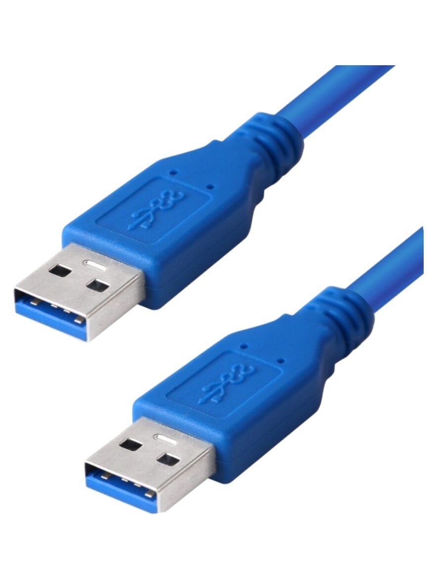 Кабель 5BITES USB 3.0 А -> A, 1.0 м, синий (UC3009-010)