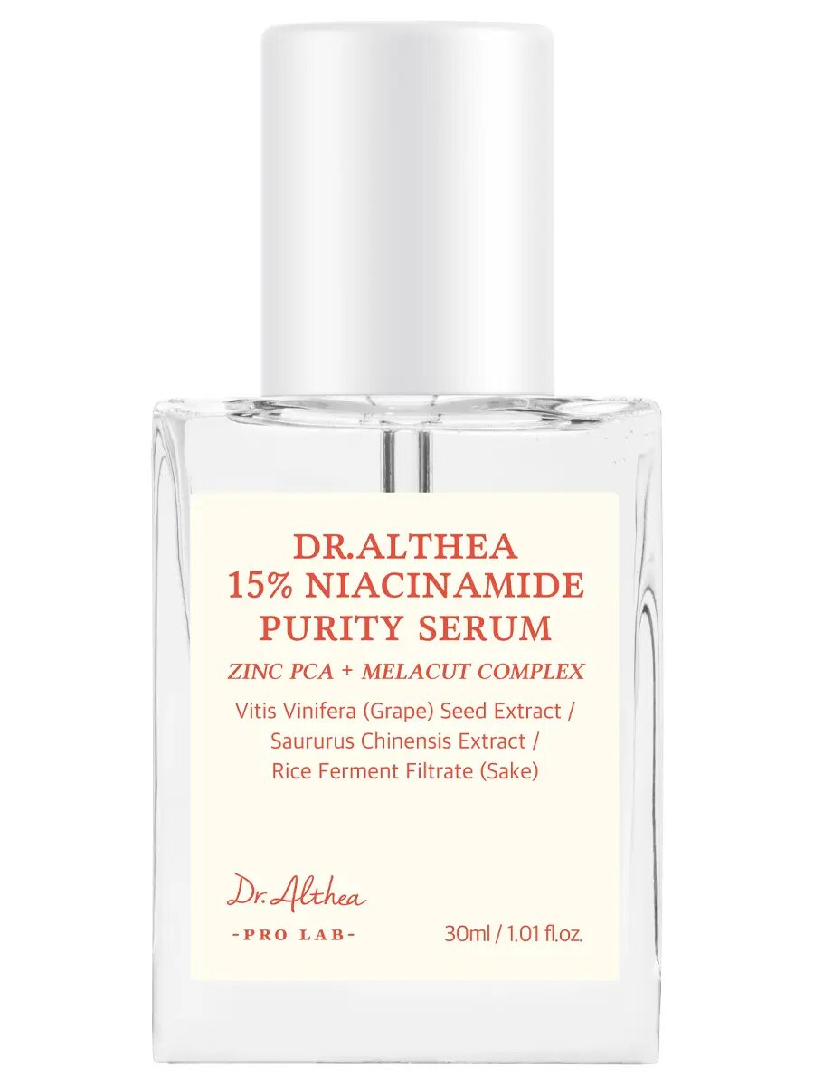 Dr. Althea Себорегулирующая сыворотка с 15% ниацинамида и цинком 15% Niacinamide Purity Serum 30 мл