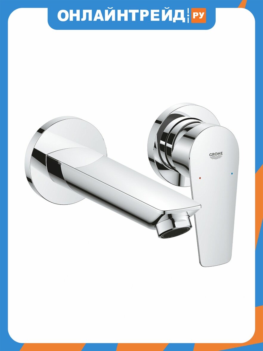 Смеситель для раковины Grohe BauEdge 2020, хром (20474001)