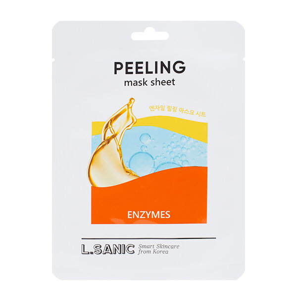 L.Sanic Enzymes Peeling Mask Sheet Тканевая маска с энзимами