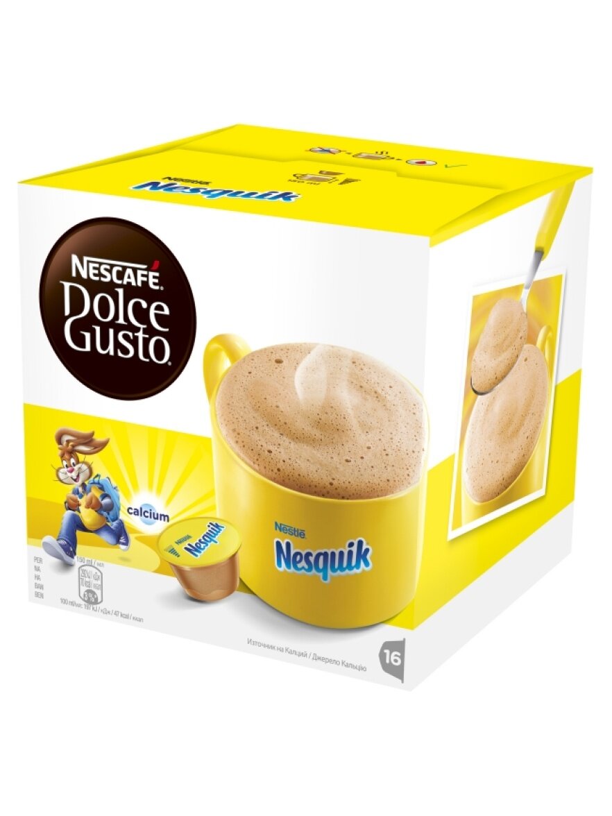 Горячий шоколад Nescafe Dolce Gusto Nesquik 16 капсул