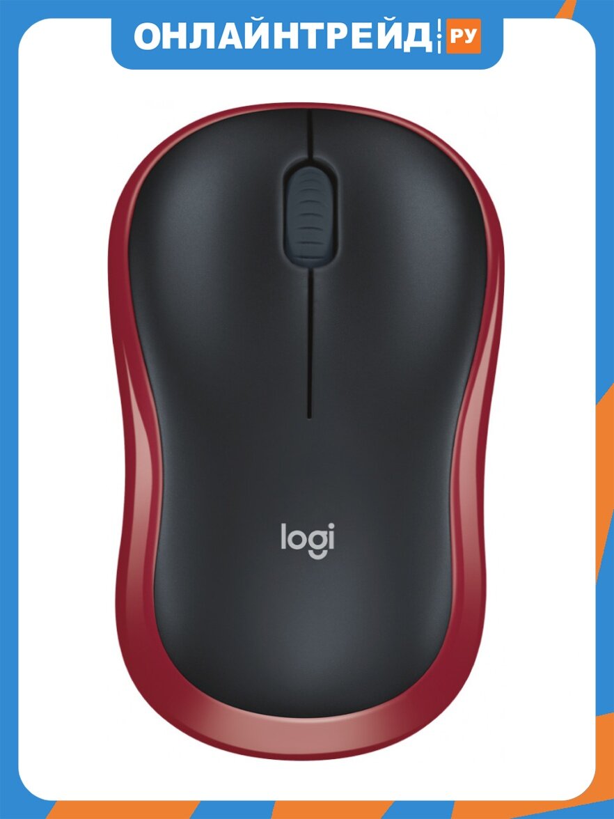 Мышь беспроводная Logitech M185 Red (910-002633)