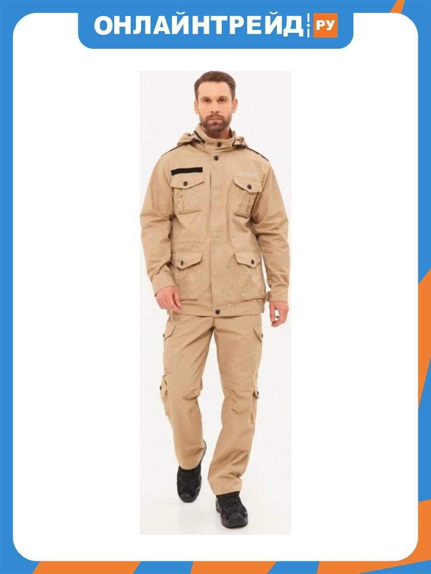 Костюм летний Huntsman Крафт ткань Cotton цвет песок, 56-58/182