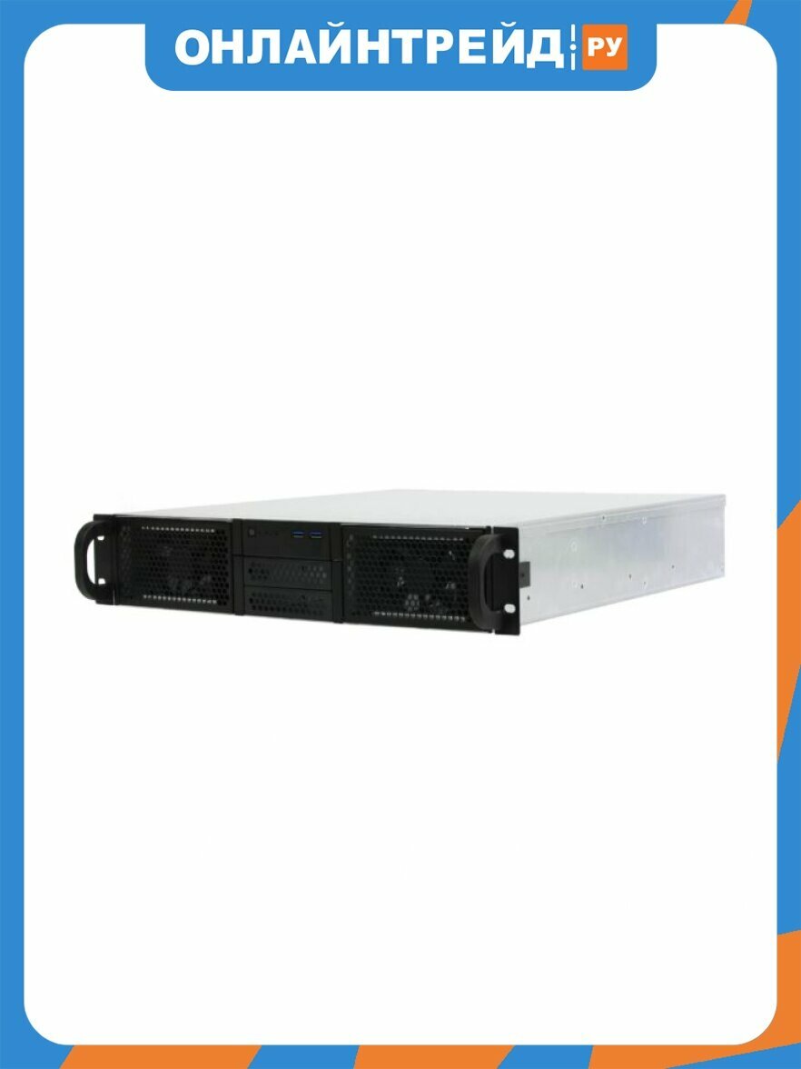 Корпус Procase 2U server case,0x5.25+8HDD RE204-D0H8-A-45, черный, без блока питания(2U,2U-redundant)