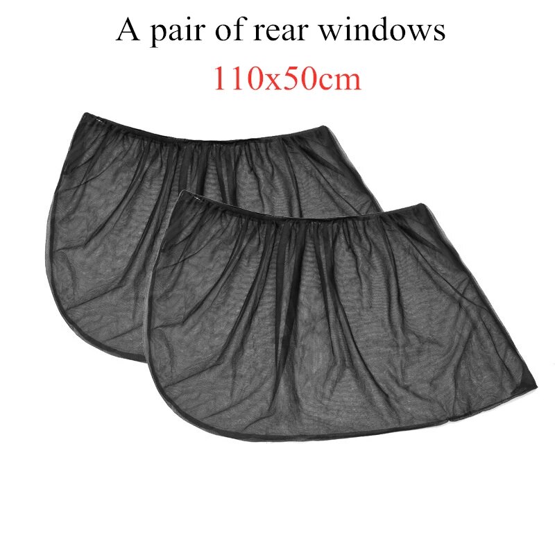 2/4 шт, москитная сетка для окна автомобиля Nylon mesh 110x50cm