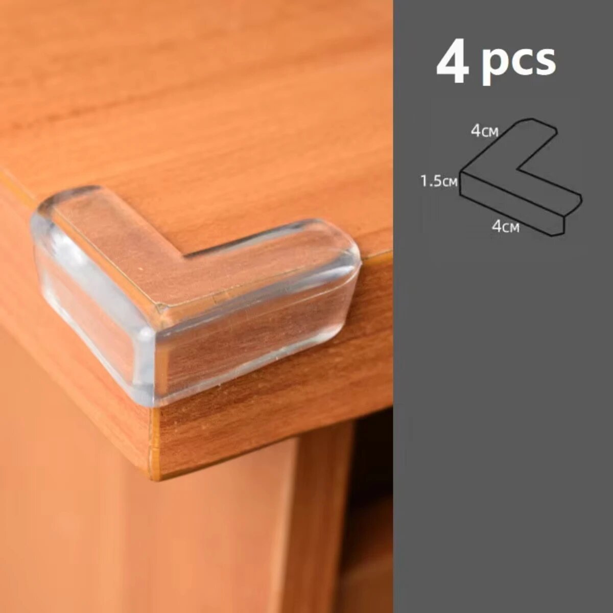 Силиконовые защитные уголки для стола, 4 шт. 4PCS A
