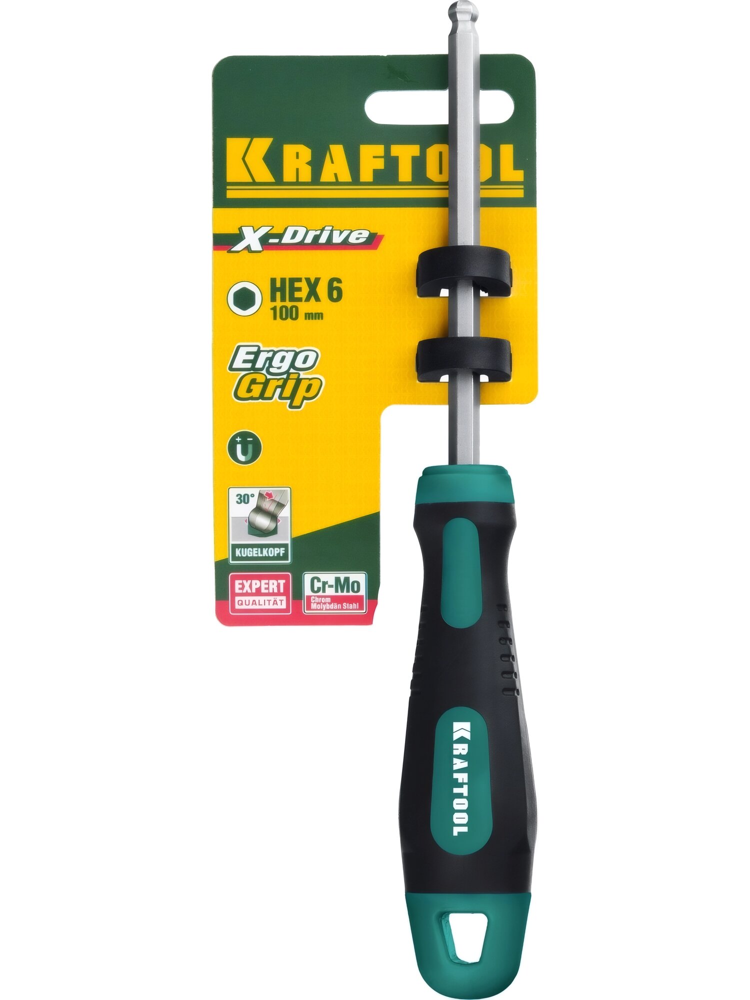 Отвертка KRAFTOOL Х-Drive, Hex6 x 100 — фото 1