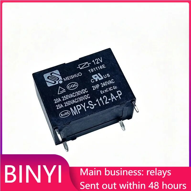 Реле MPY-S-112-A-P 12В 4-контактное 25А