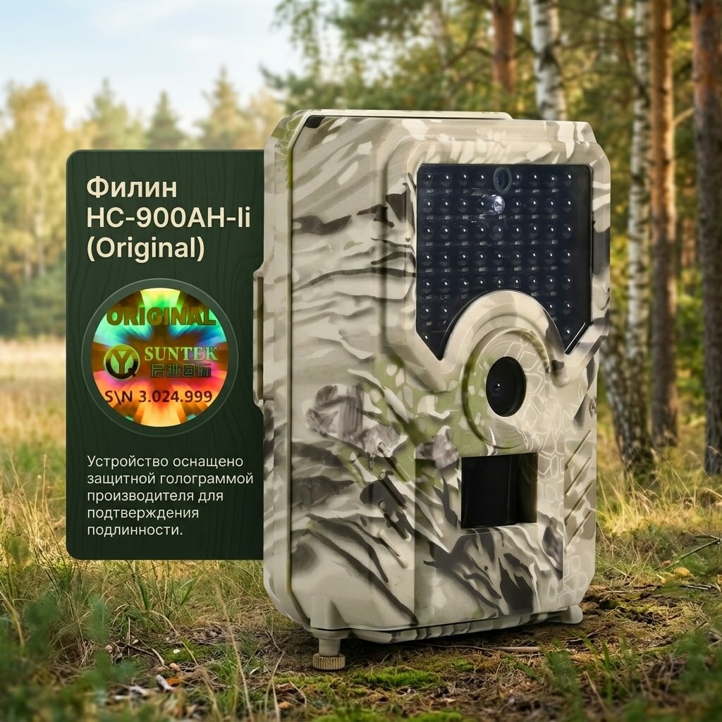 Фотоловушка Филин HC-900AH-li мини камера для охоты, отдыха и туризма