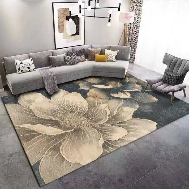 Ковер безворсовый 180x250 см 3d-эффект зеленый