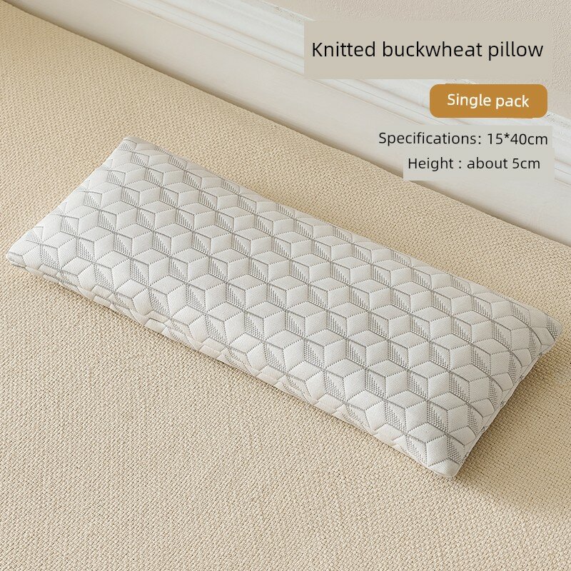 Подушка из квинои для поддержки шеи, толщина 4-5 см, размеры 15x40x5 см, одиночная упаковка, белый цвет