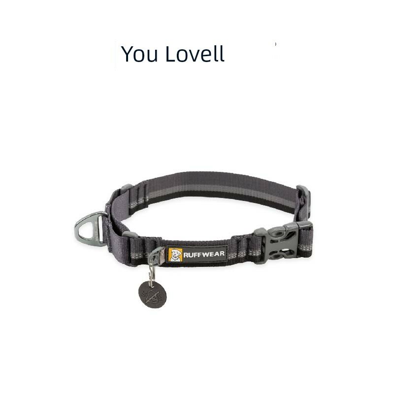 Базальтовый серый ошейник Ruffwear для крупных собак, регулируемый размер L-51-58см, усиленная ткань, аксессуар