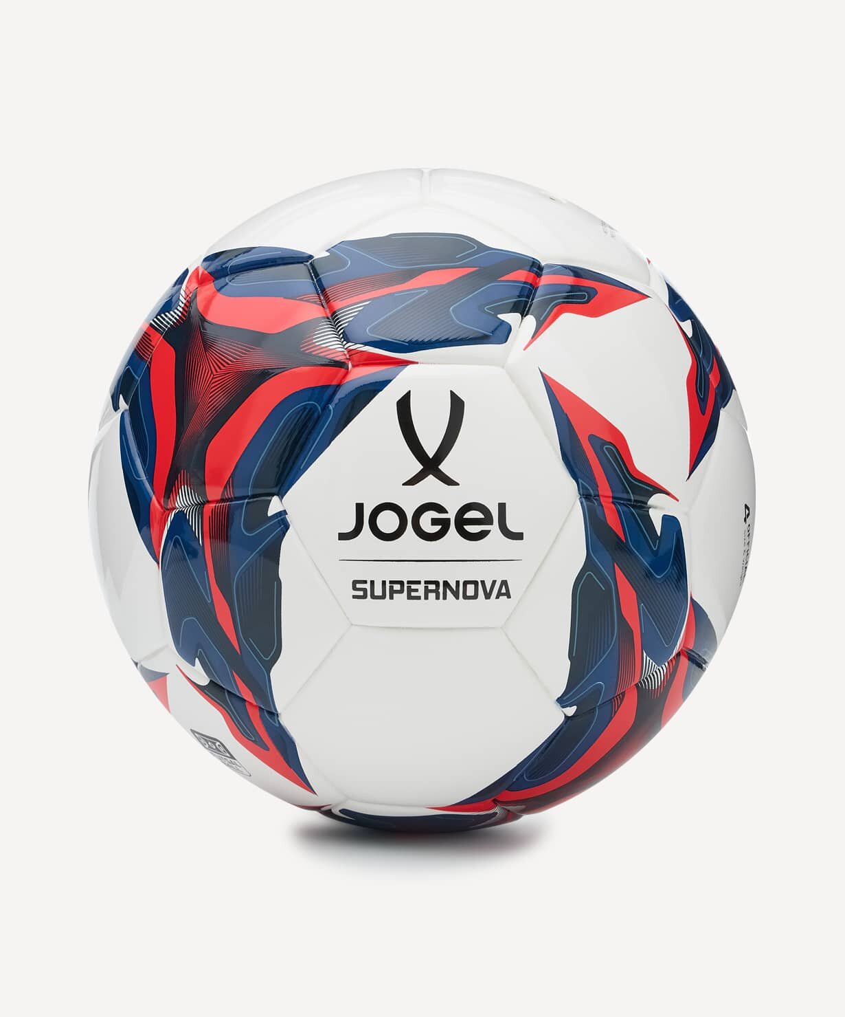 Мяч футзальный профессиональный Jogel Supernova, размер 4, цвет белый/синий/красный