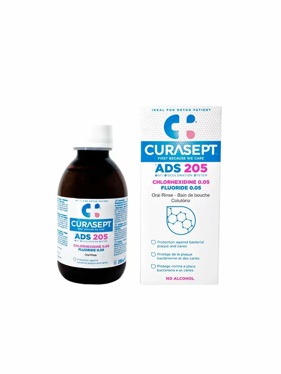 Curasept ADS 205 Mouthwash Ополаскиватель хлоргексидин диглю