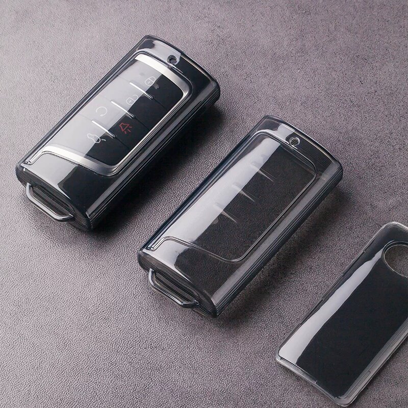 Прозрачно-черная одиночная чехол для ключа для моделей GAC Chuanqi GS4 Plus, GS5, GS8, GA6, GA4