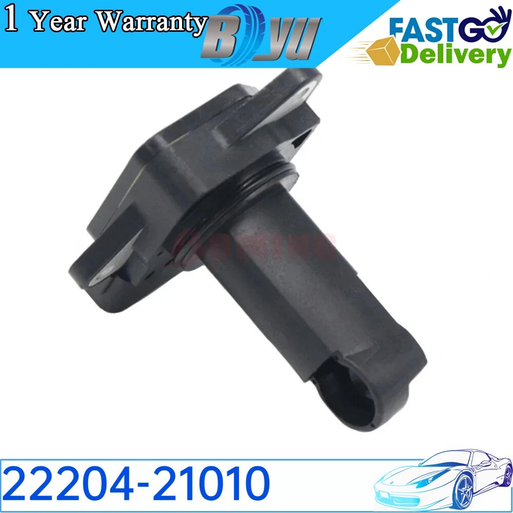 Датчик массового расхода воздуха (MAF) 22204-21010 для Toyota Highlander, Avalon, Camry, Corolla, Lexus ES300, ES330, GS300, GS430. Новый.