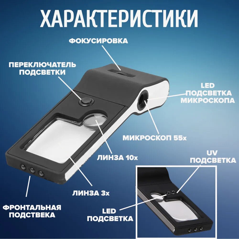 Лупа 55-кратная — фото 1