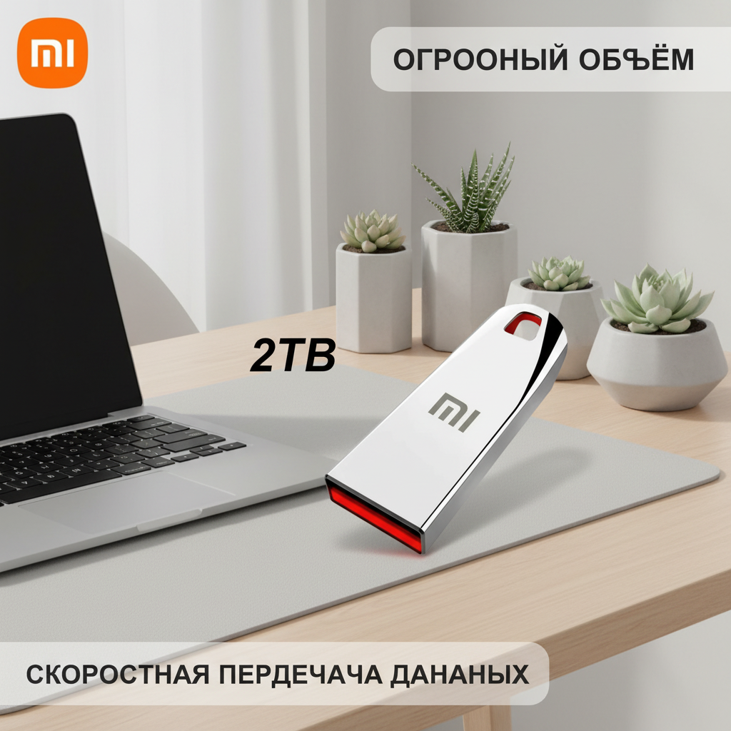 Флешка 1ТБ высокоскоростная память компьютера и планшета