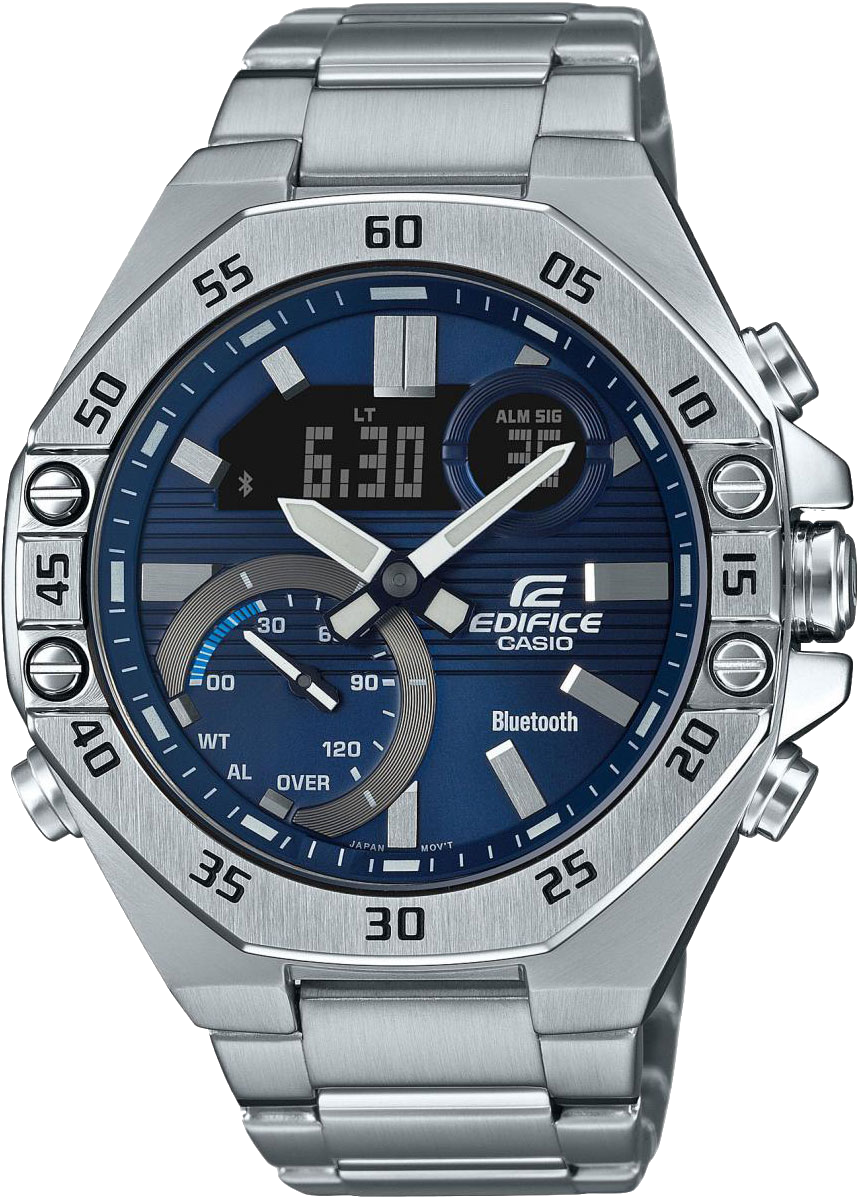 CASIO, синий/серебристый
