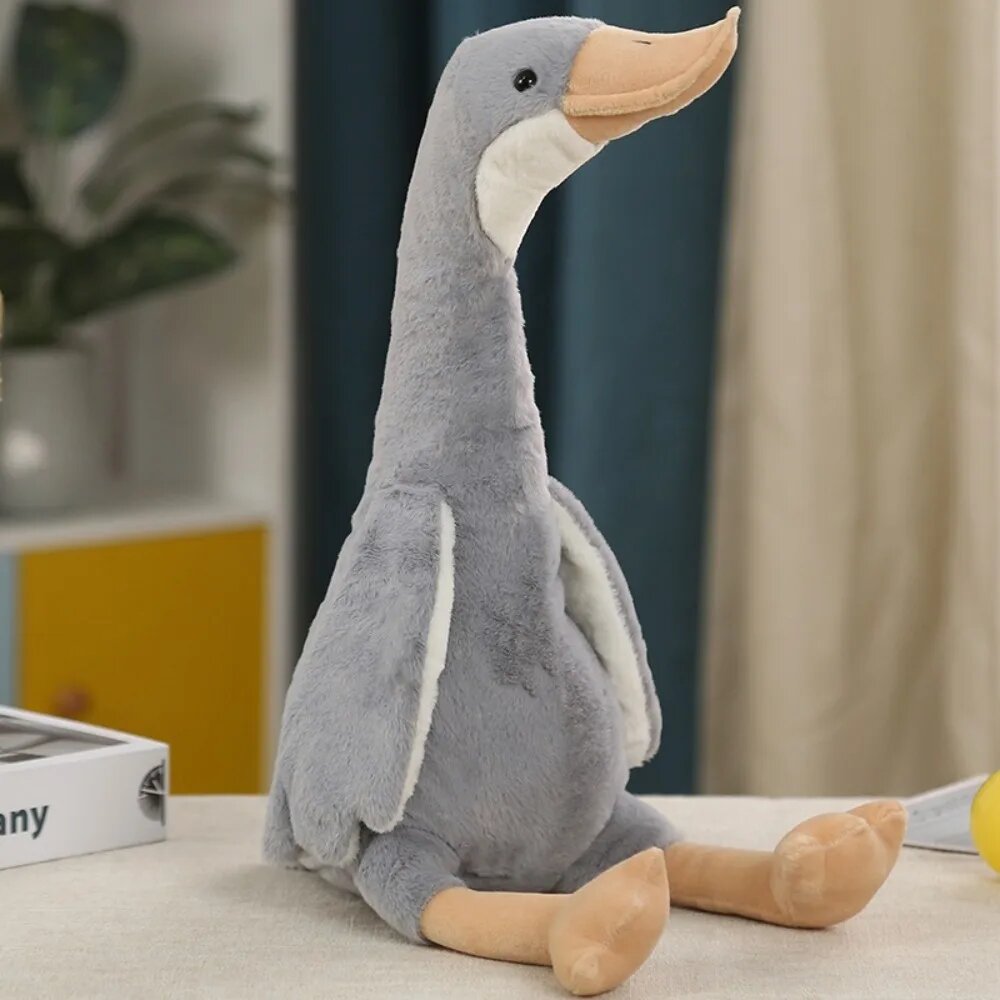 Розовый плюшевый лебедь 40 см Серый, Grey