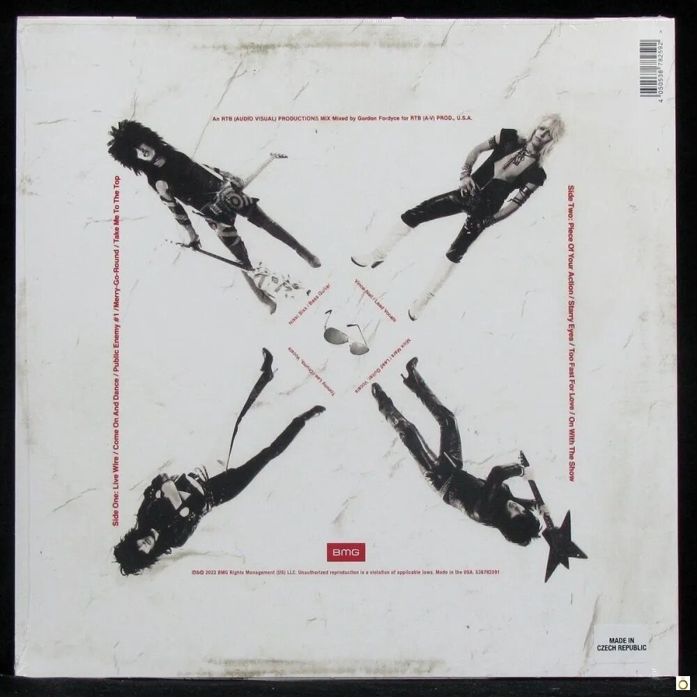 Пластинка виниловая Motley Crue "Too Fast For Love" LP 2022 Импортное BMG