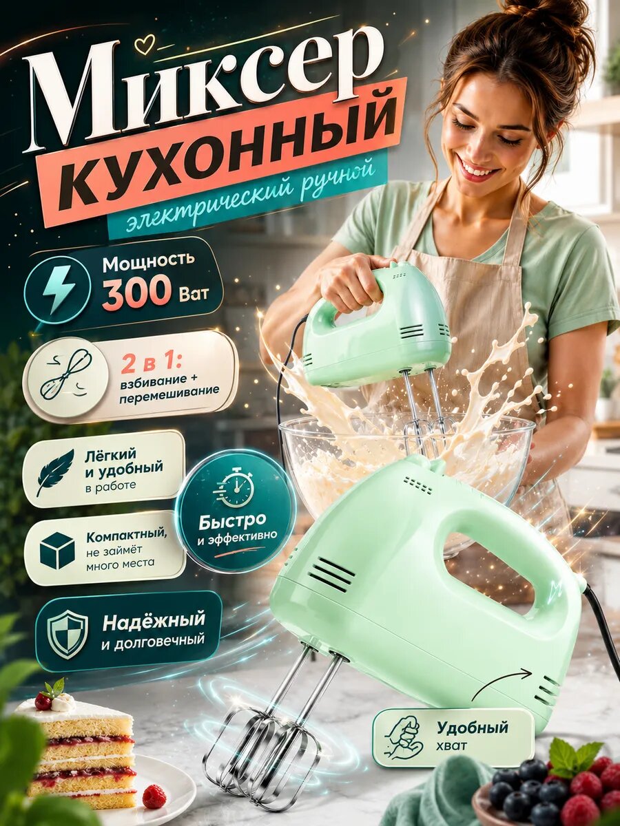 Миксер кухонный электрический