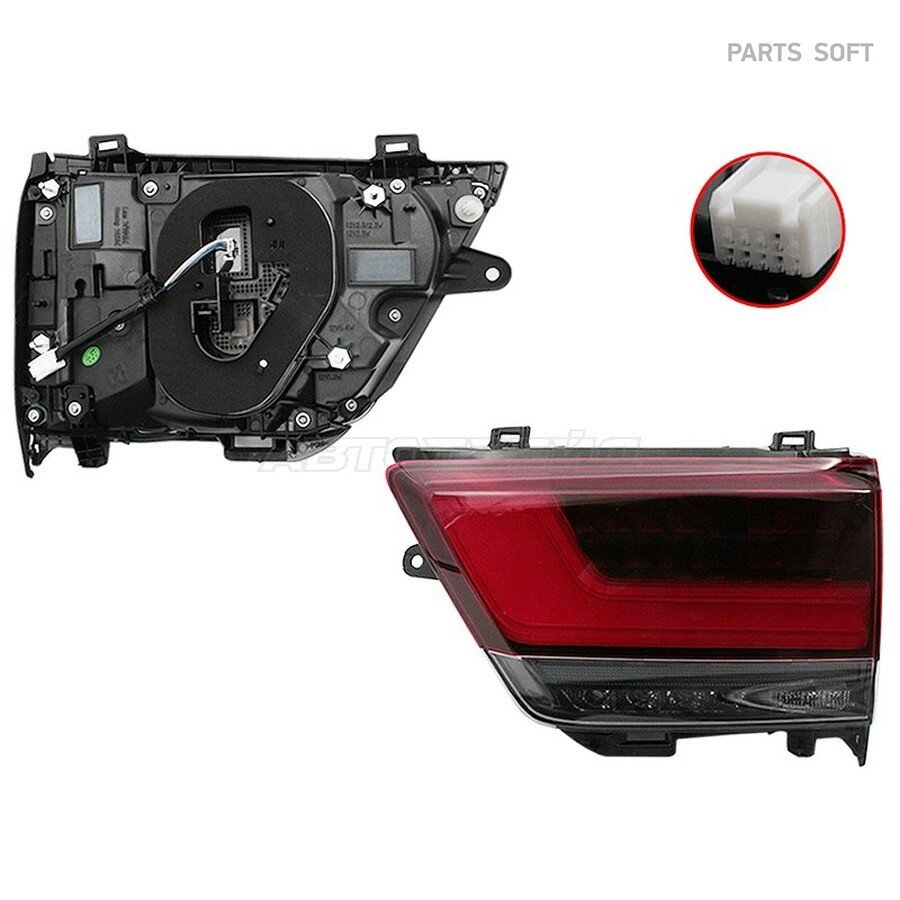 Фонарь в крышку багажника Toyota Land Cruiser (J300) 21- (Справа/ LED/ динамический) от официального дистрибьютора, SAT, артикул ST2121357R