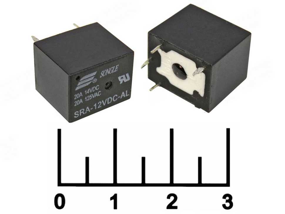 Реле =12V 20A/14VDC SRA-12VDC-AL