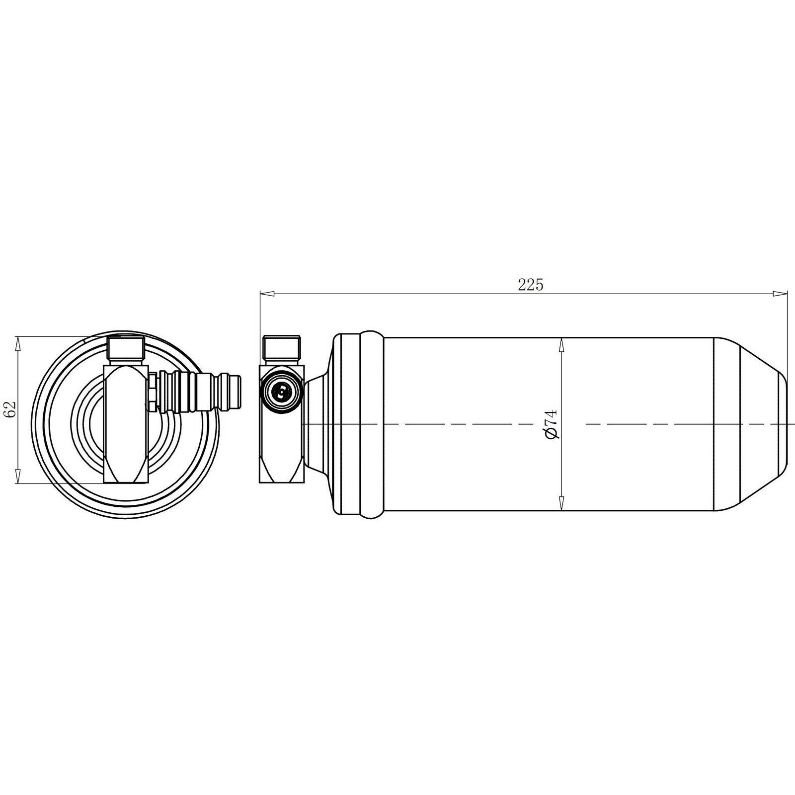 Ресивер-осушитель кондиционера, для Вольво FH 2002- oem 1618848, 20490945 арт LCR1009