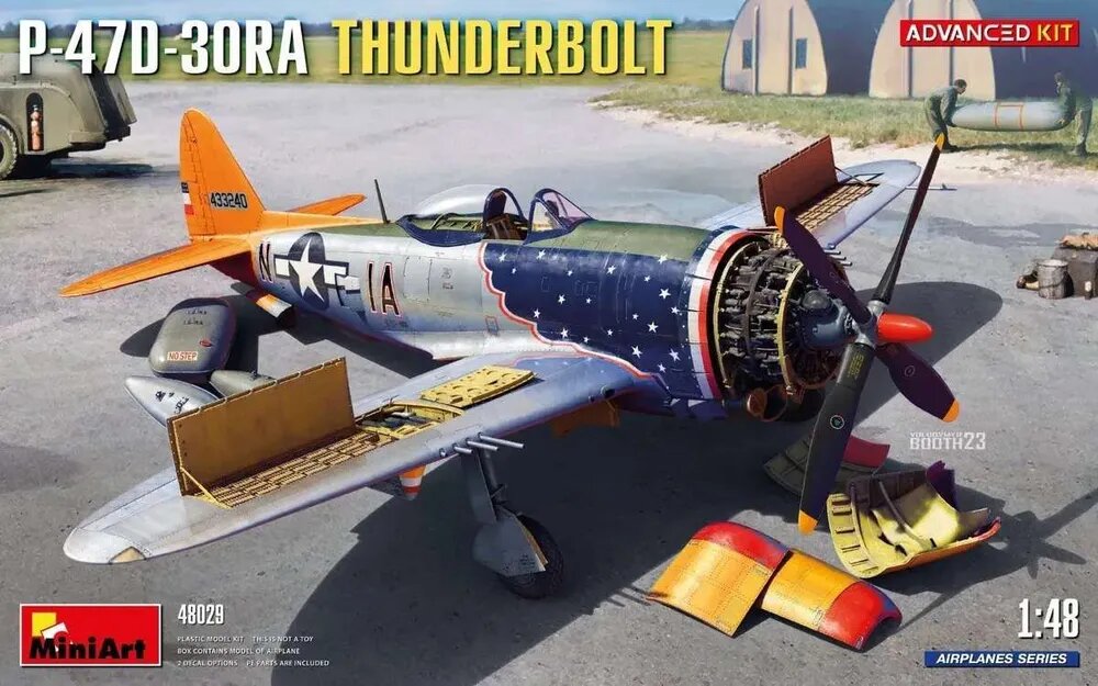 Самолёт P-47D-30RA Thunderbolt 48029, масштаб 1/48, сборная модель