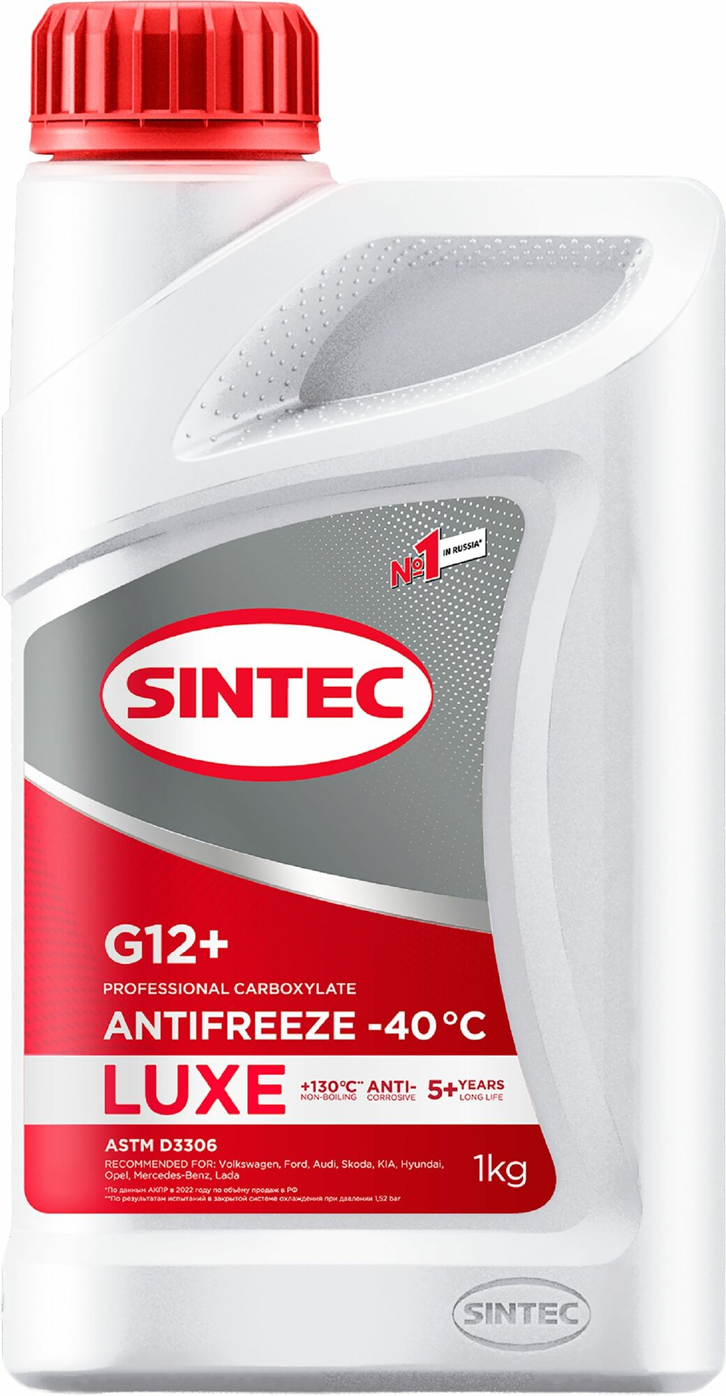 Антифриз SINTEC Antifreeze lux G12+, 1 л
