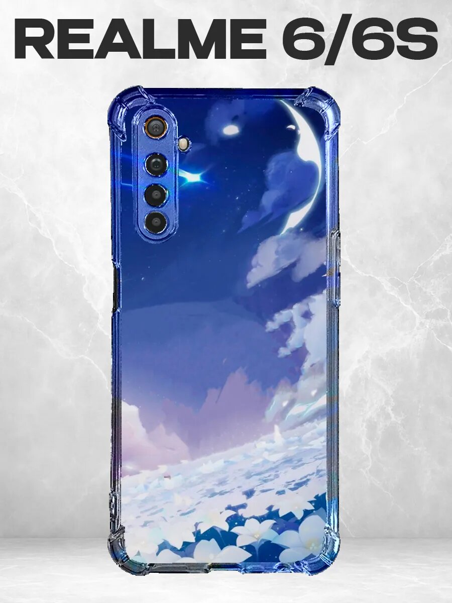 Чехол на Realme 6 игра Genshin Impact