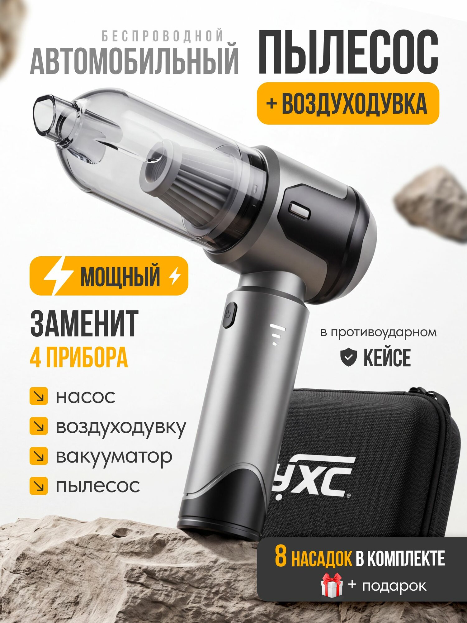 Воздуходувка аккумуляторная для компьютера, пылесос для автомобиля
