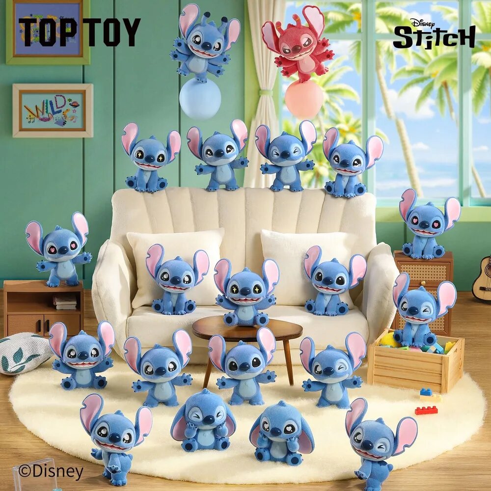 Мягкая игрушка TOPTOY Stitch MINI Velvet Series, слепая коробка, плюш, Disney