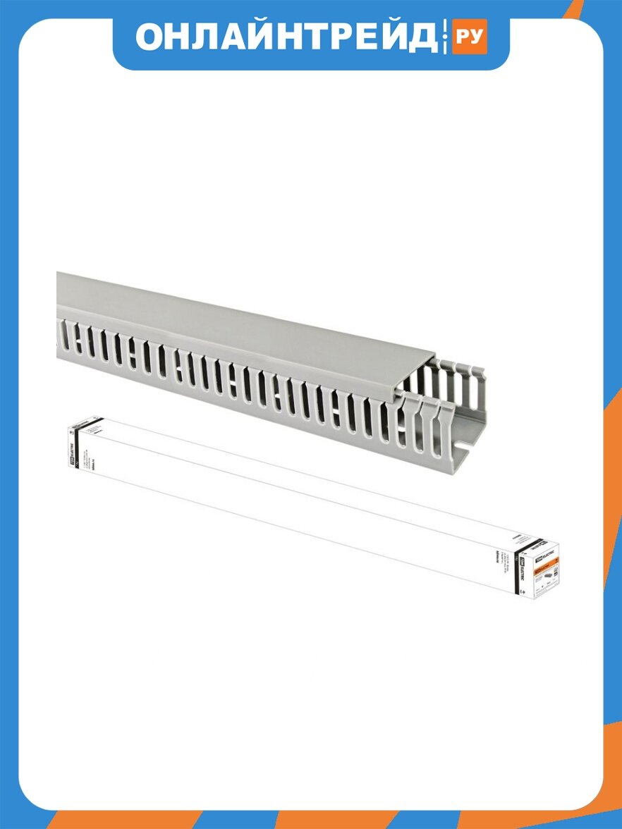 Кабель-канал Tdm Electric перфорированный 40х60 перфорация 6/8 (24 м), SQ0410-0004