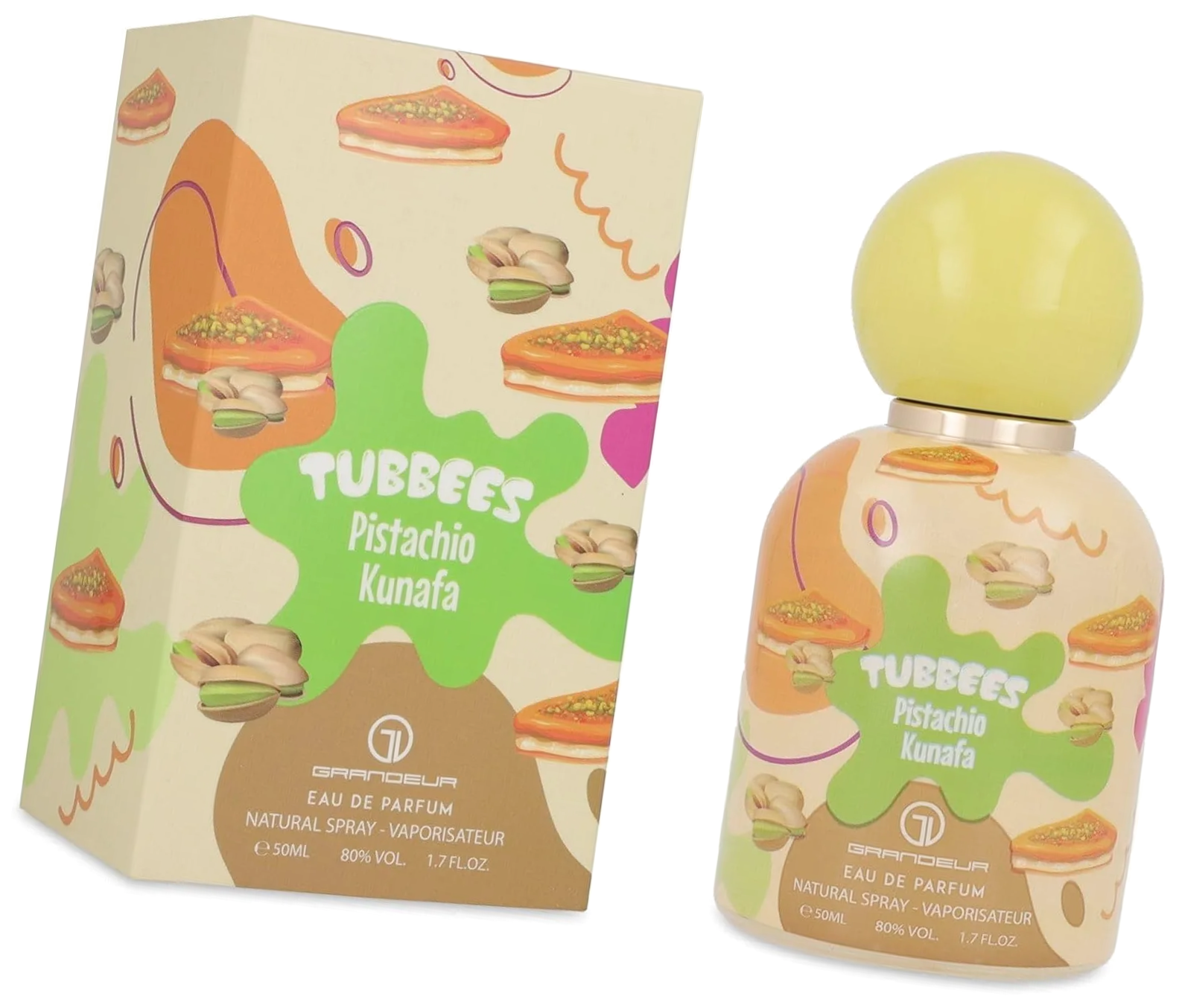 Тубиз Фисташио Кунафа парфюмерная вода 50 мл - Tubbees Pistachio Kunafa унисекс