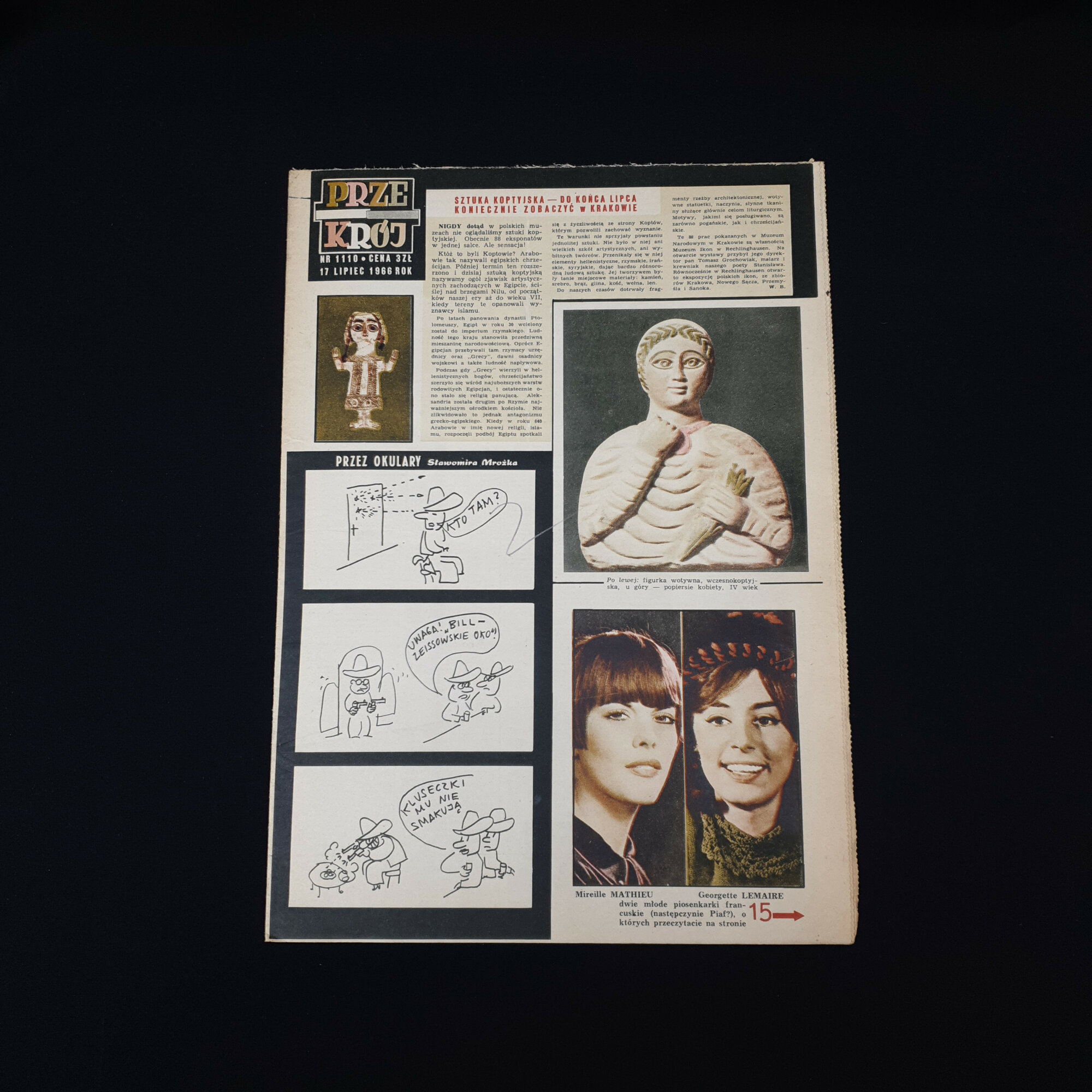 Журнал винтажный, СССР. Польское издание Пшекруй, 1966 год, печатная пресса на русском языке