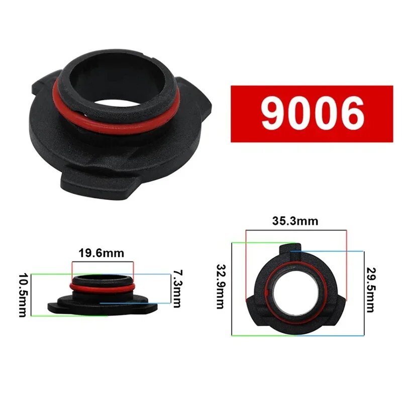 Цоколь для фар Socket-9006, зажим для крепления