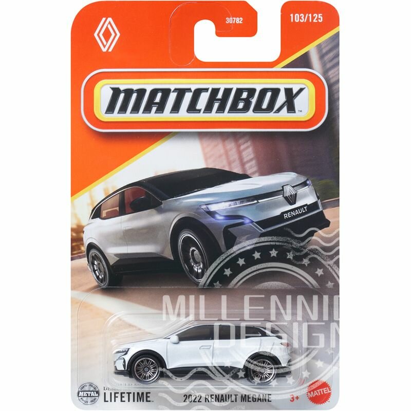Mattel Matchbox Модель автомобиля из сплава 1:64, Новая модель 2025 года, Серия 25K(K103-Рено)
