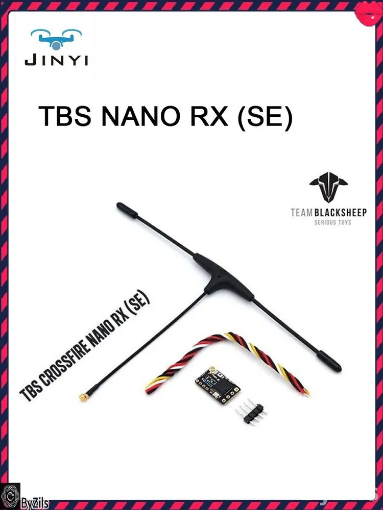 TBS 915 MHz CROSSFIRE NANO RX SE Приемник, с TX антенна. Радиоприемник для FPV дронов